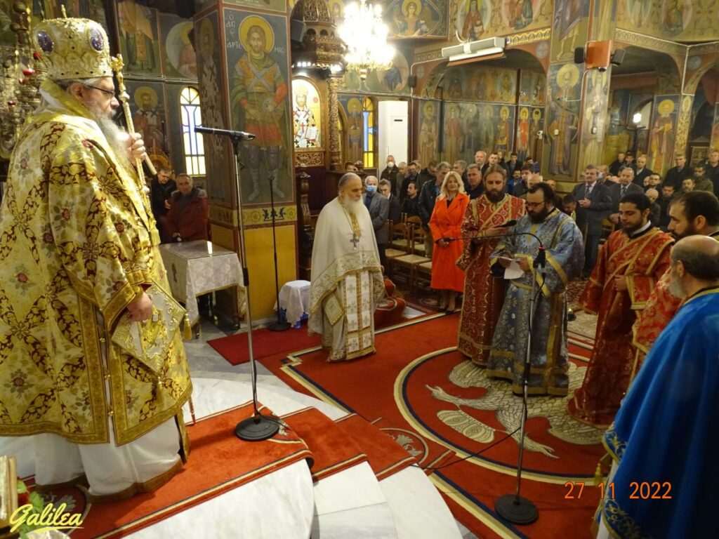 2022 27 ΝΟΕ. ΑΡΧΙΕΡΑΤΙΚΗ Θ.ΛΕΙΤΟΥΡΓΙΑ ΣΤΟΝ Ι.ΝΑΟ ΜΑΣ, ΧΕΙΡΟΤΟΝΙΑ ΕΙΣ ...